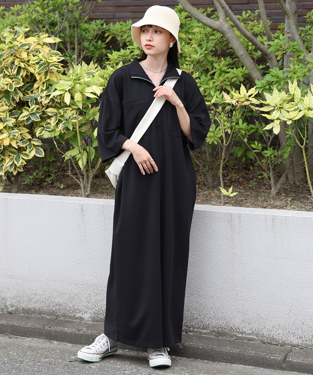 HALF ZIP CUT ONEPIECE HALF ZIP CUT ONEPIECE